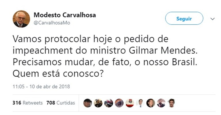 Advogado de Dantas pede impeachment de Gilmar — Conversa Afiada Advogado de Dantas pede impeachment de Gilmar — Conversa Afiada